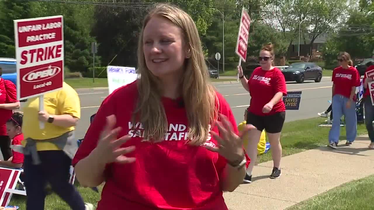 Hundreds of nurses hit picket line at Henry Ford Rochester Hospital ...