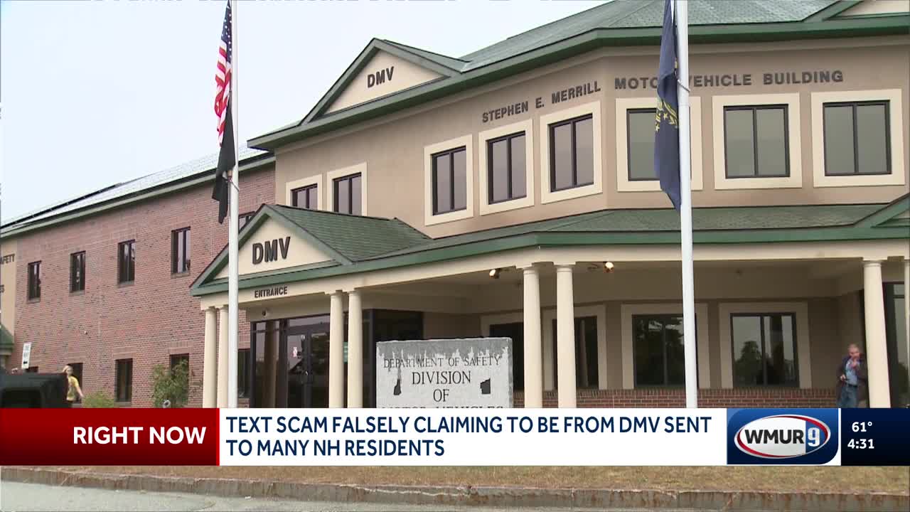 Text scam falsely claiming to be from DMV sent to many New Hampshire ...