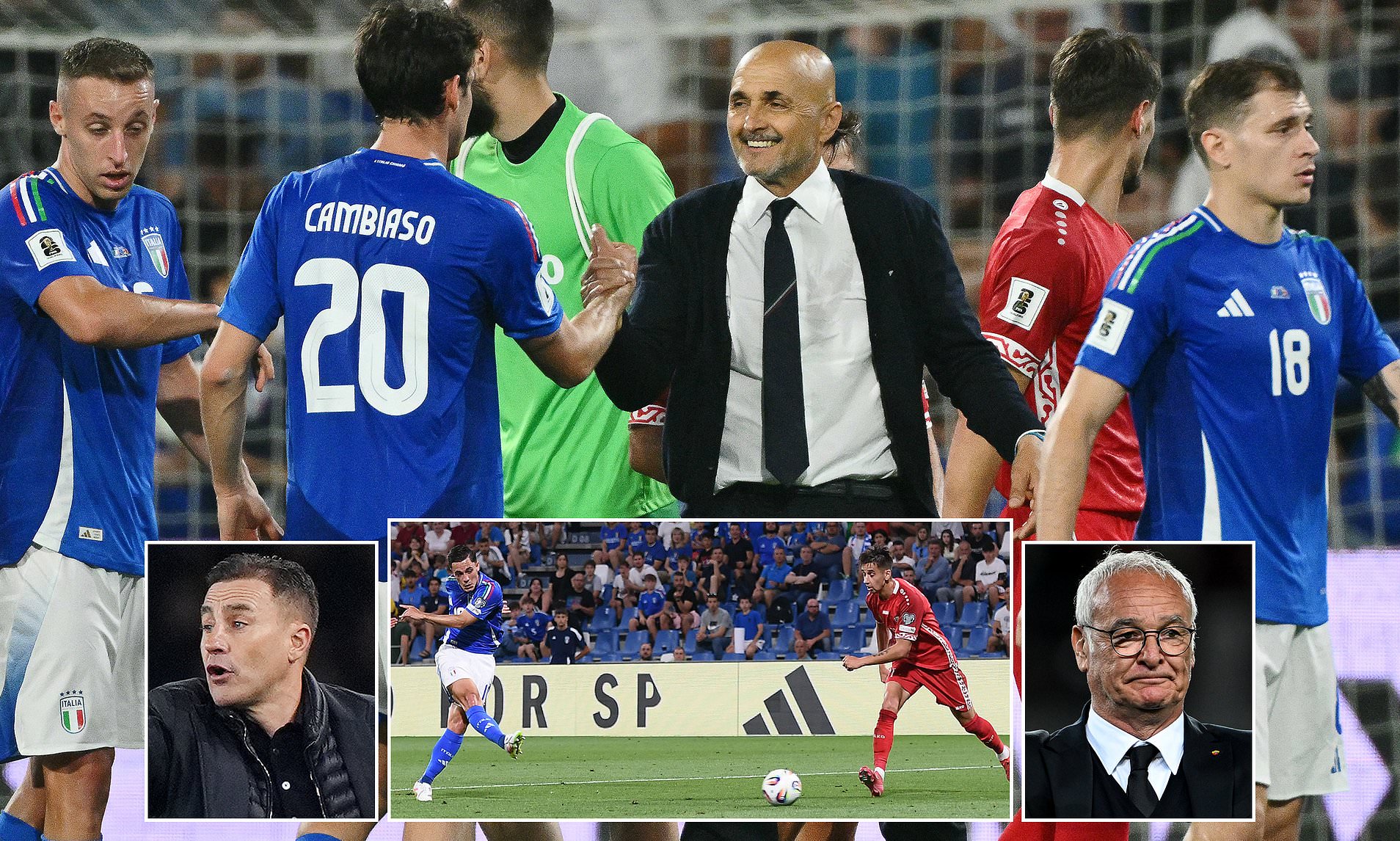 Luciano Spalletti bemoans 'bad luck' as his Italy reign ends with 2-0 ...