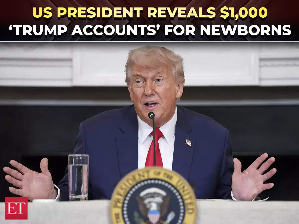'Trump Account' for newborns: US President reveals $1,000 investments ...