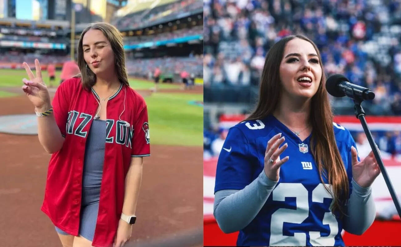Meet the passionate singer from New York, aiming to hit all 30 MLB ...