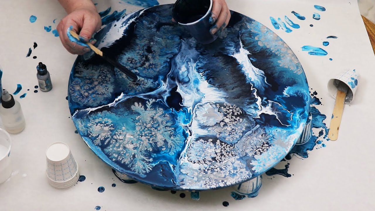 Satisfying Alcohol Ink on Acrylic Paint – Gorgeous Result