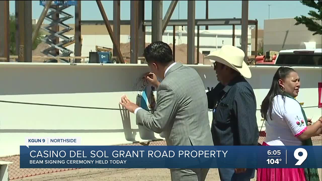 'Beam signing ceremony' as Casino del Sol construction continues at ...