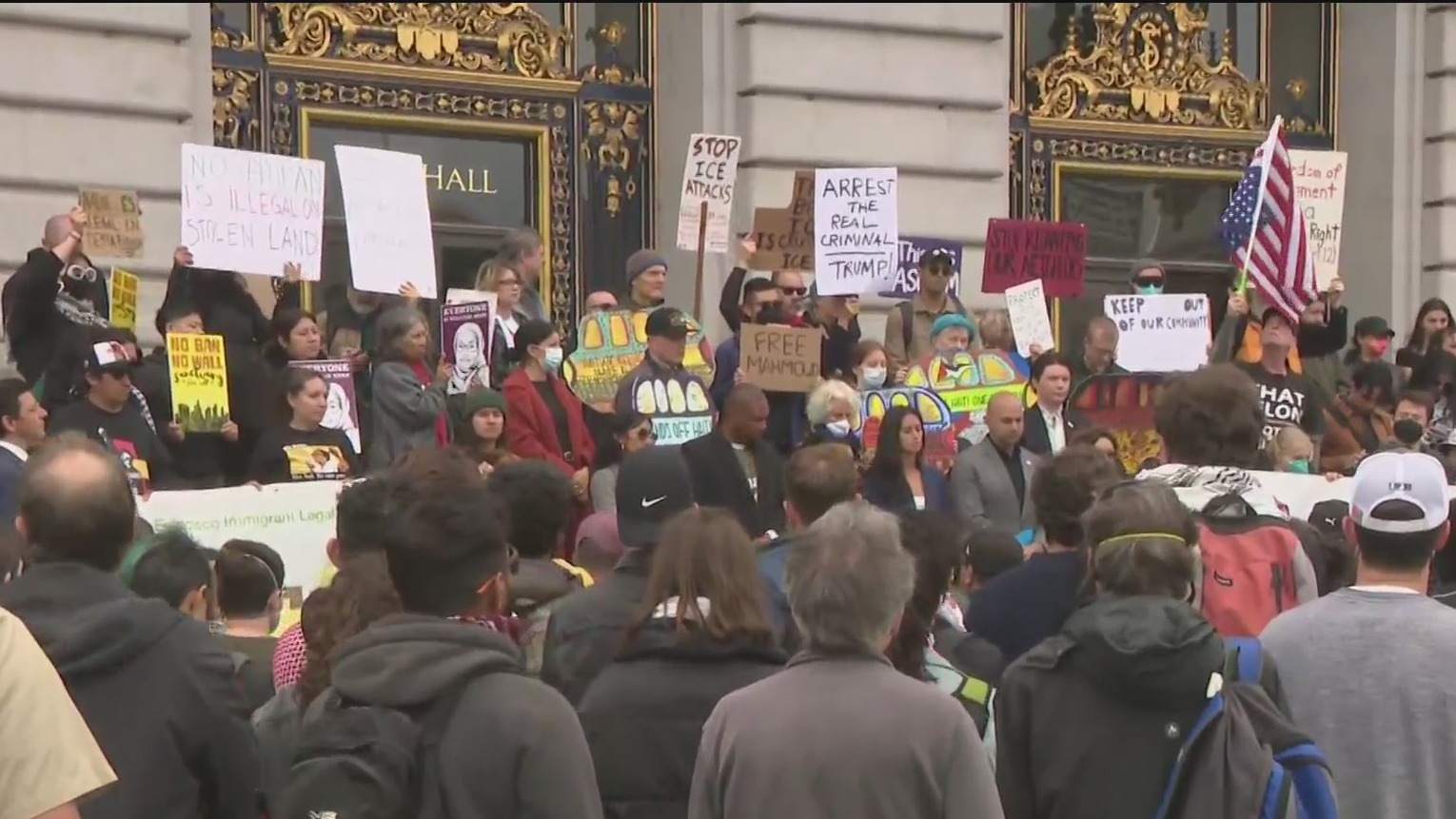 San Francisco protests held denouncing Trump's travel ban, ICE raids