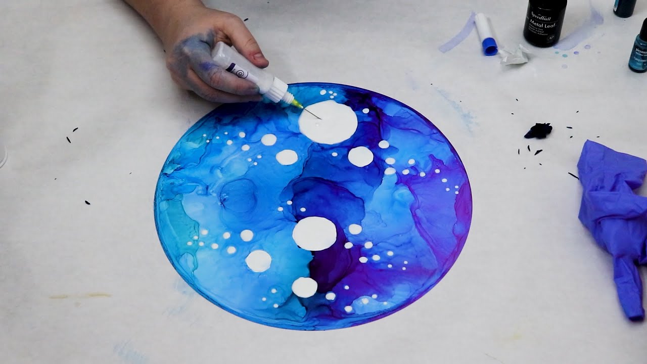 Stunning Alcohol Ink Painting on Yupo Paper