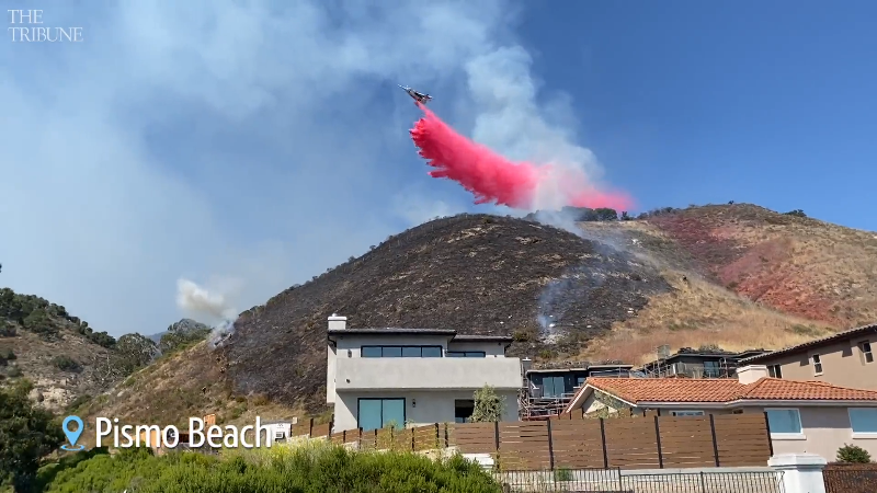 Raw Video: See crews respond to fast-moving fire in Shell Beach
