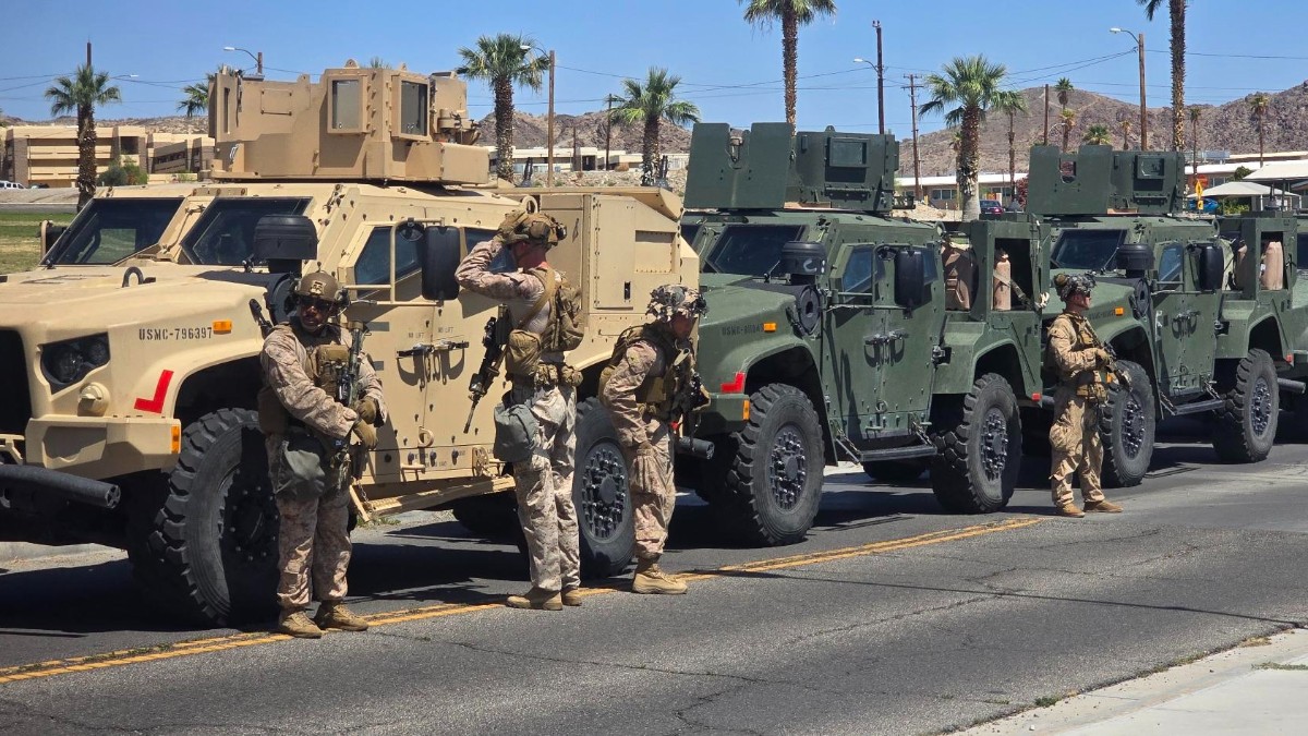Twentynine Palms Marines join National Guard deployment in LA