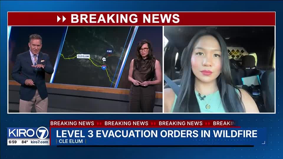 Level 3 evacuations issued as Red Bridge Fire burns near Cle Elum