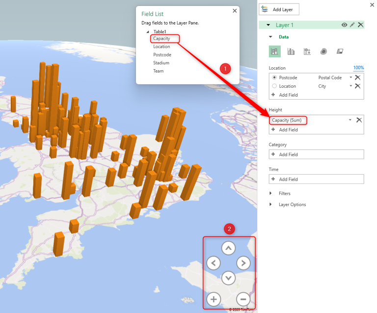 How to Visualize Your Geographical Data in Excel With Interactive 3D Maps