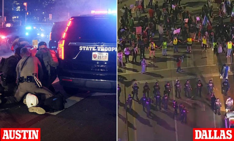 Anti-ICE mayhem explodes in Texas as cops confront protesters Anti-ICE mayhem explodes in Texas as cops confront protesters