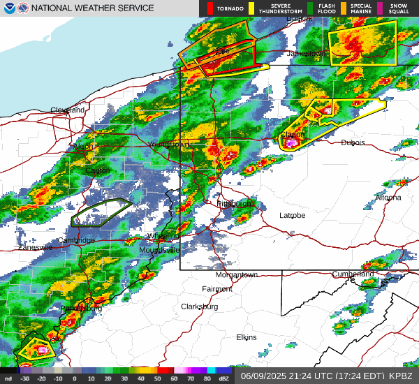 Severe thunderstorms impact Erie County, Pa. June 9. Tornado warning ...