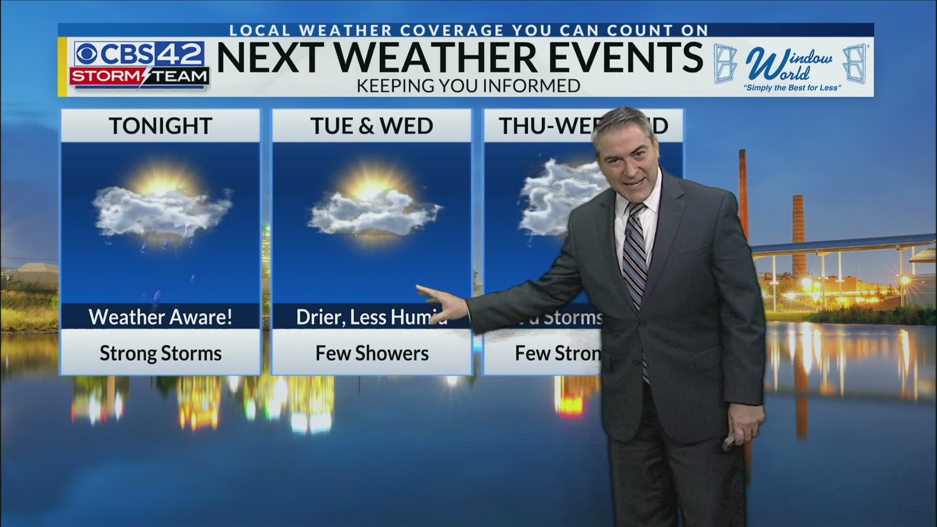 Less humid air Tuesday and Wednesday, Storms are back on Thursday - CBS ...