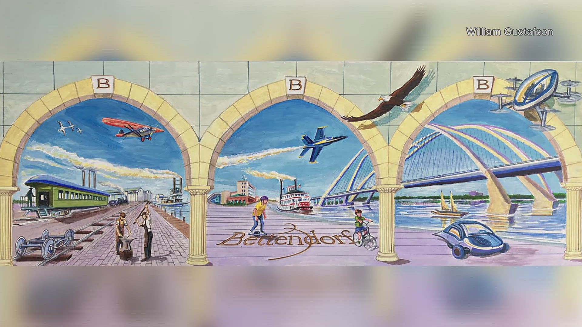 Bettendorf reveals new downtown mural plan