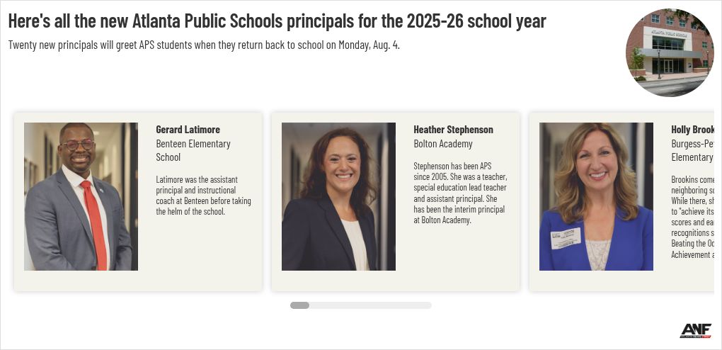 20 new principals take helms of APS schools for 2025-26 year