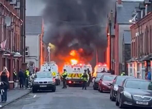 Petrol bombs lobbed at Ballymena police as riots break out after sexual ...