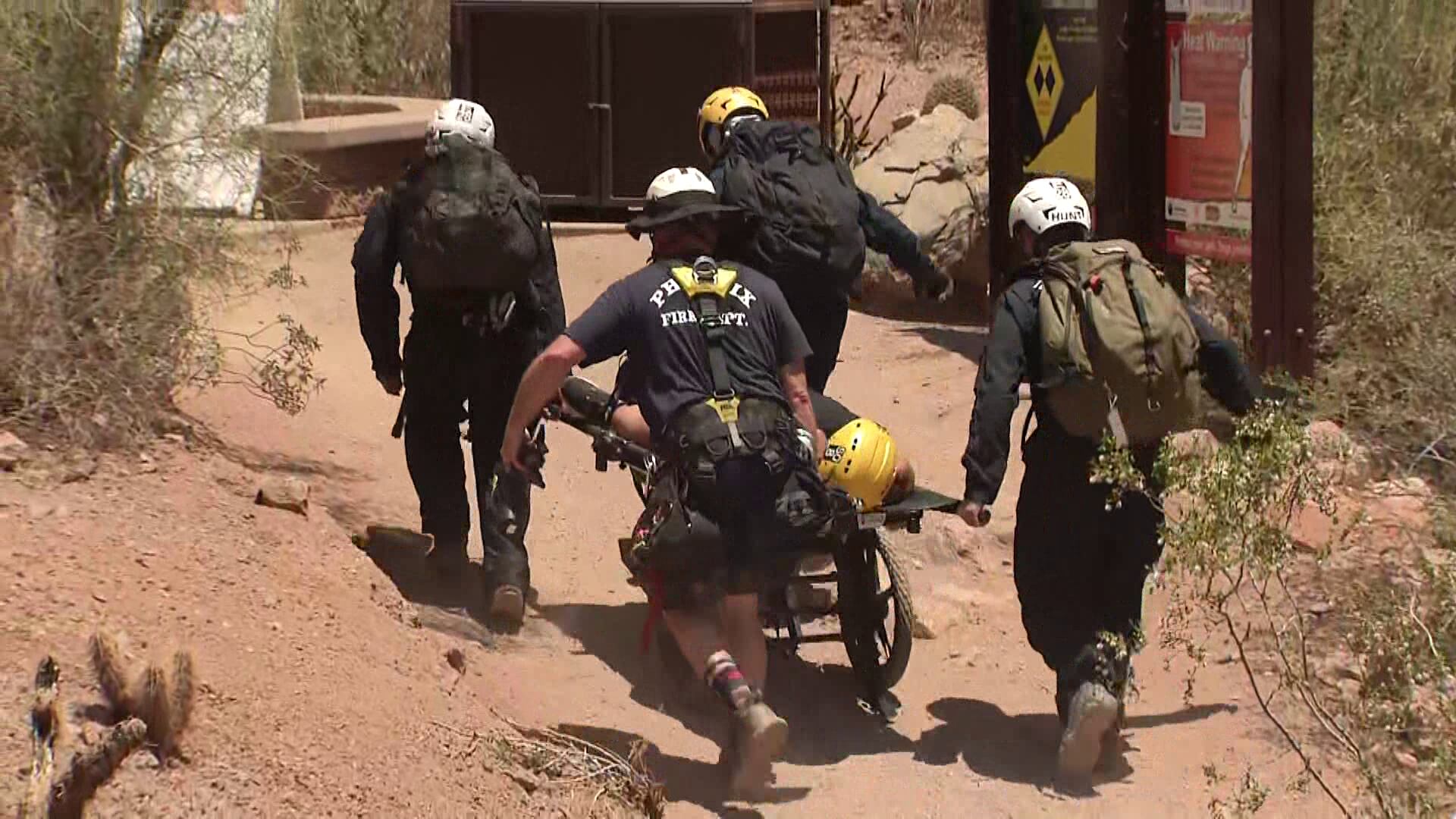 Hiker in critical condition after 4 heat-related rescues at Phoenix ...