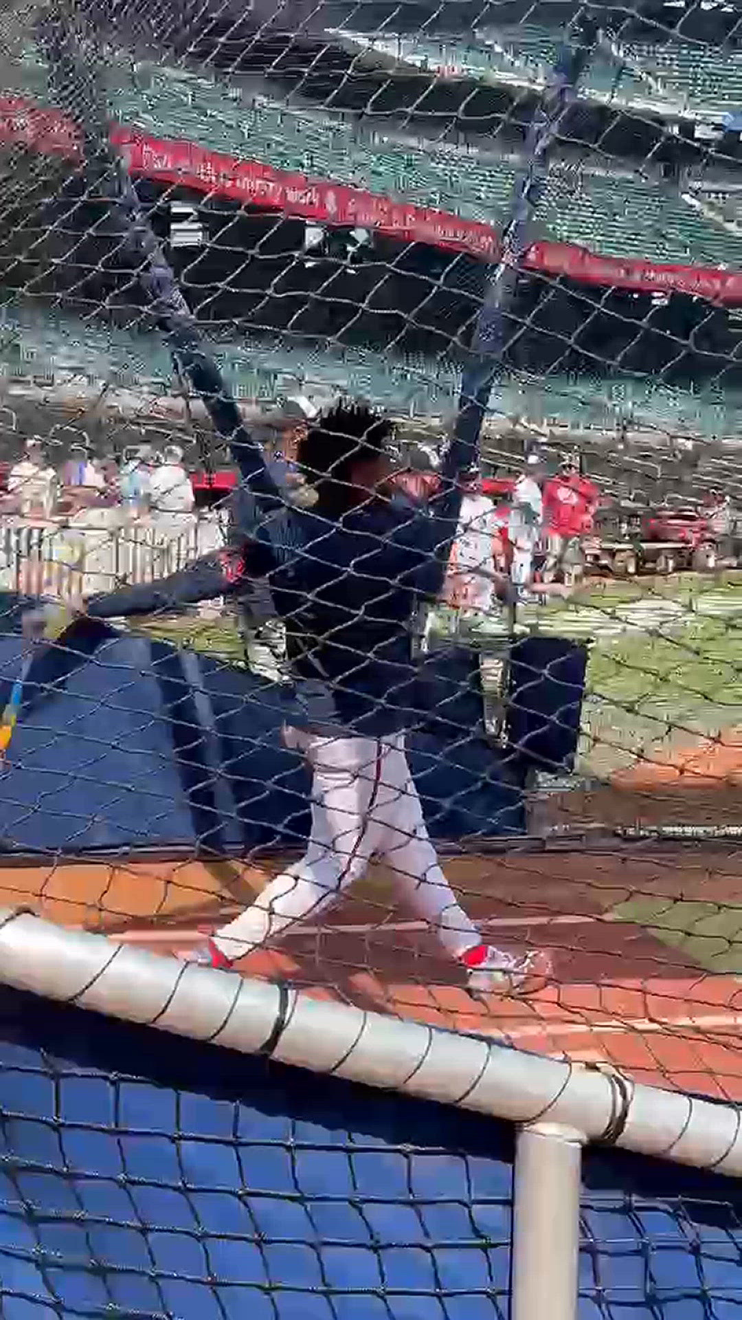 Ronald Acuña Jr batting practice