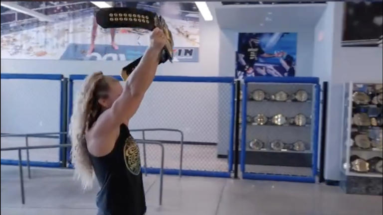 Video! Kayla Harrison Returns To ATT With UFC Title