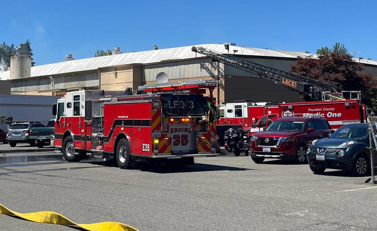 Multiple fire departments responding to blaze at Georgia Pacific in Olympia