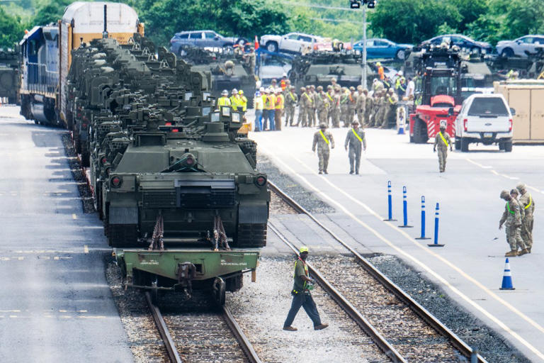 Tanks roll into DC after 1,300-mile journey ahead of Army’s 250th ...