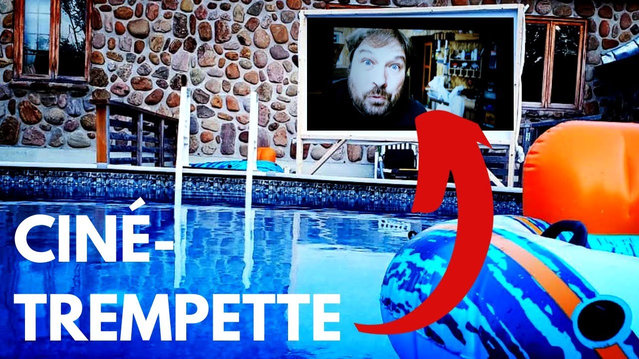 DIY Pool Cinema Version of Jaws, Sitting in the Water! [Dip-In Cinema]
