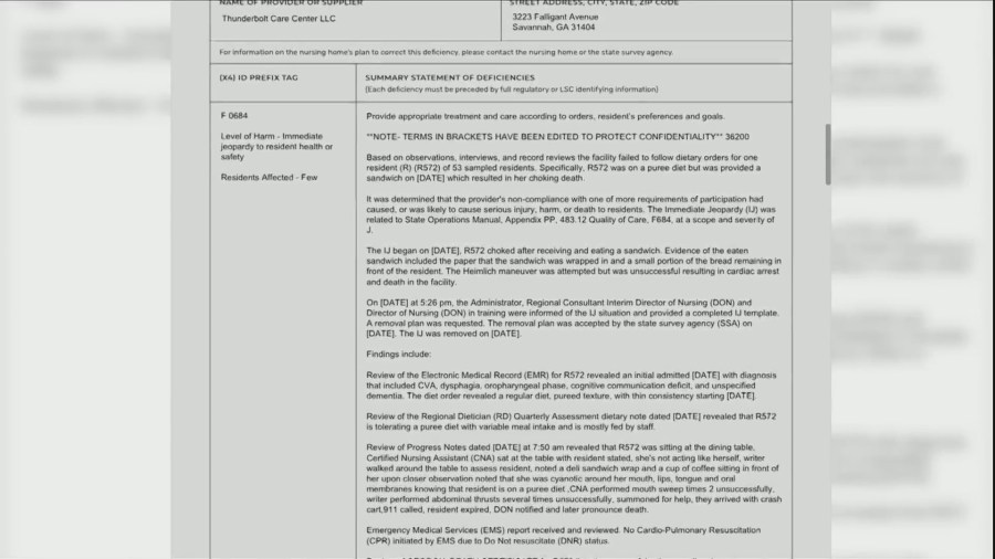 Thunderbolt Care Center to close its doors