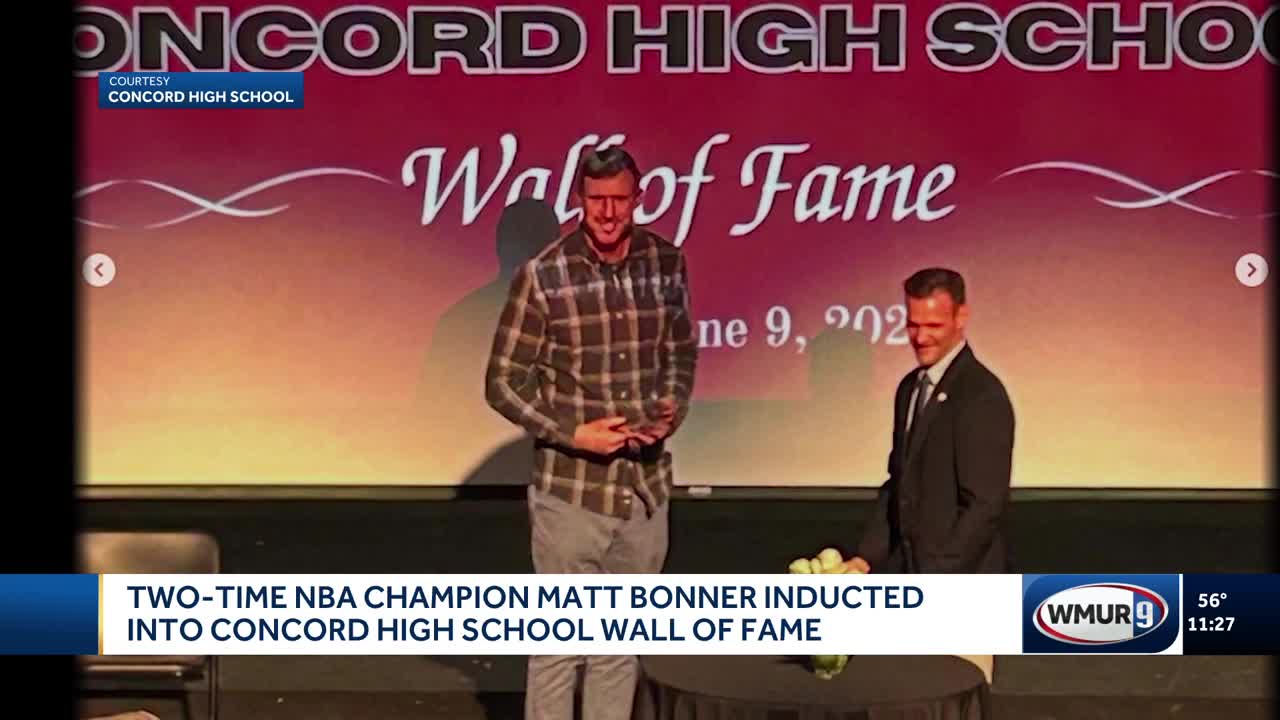 2-time NBA champion Matt Bonner honored at Concord High School
