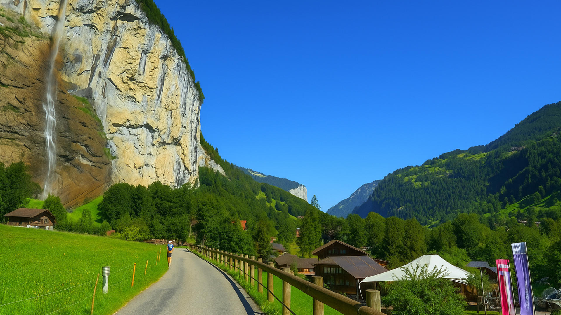 Lauterbrunnen Switzerland Walk (4K) | Nature & Waterfall Paradise