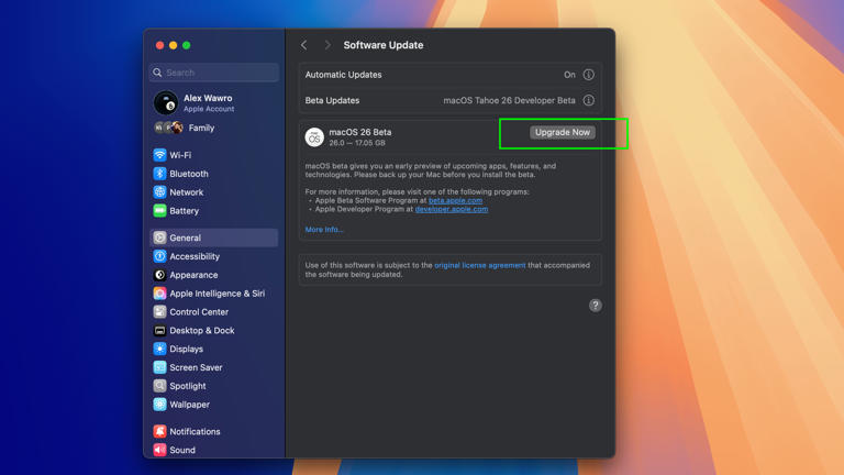 macOS Tahoe 26 is ready to try out — here’s how to download the developer beta