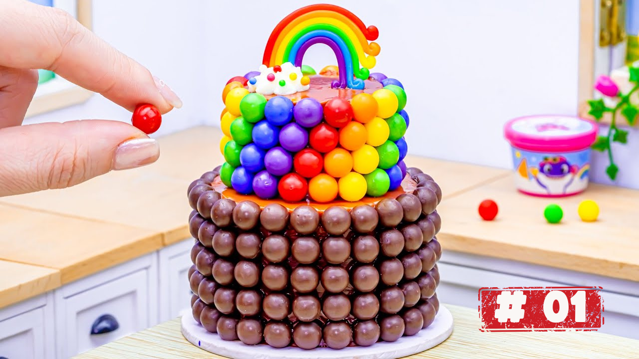 Top Mini Rainbow Chocolate Cake Ideas So Yummy Miniature Cake ...