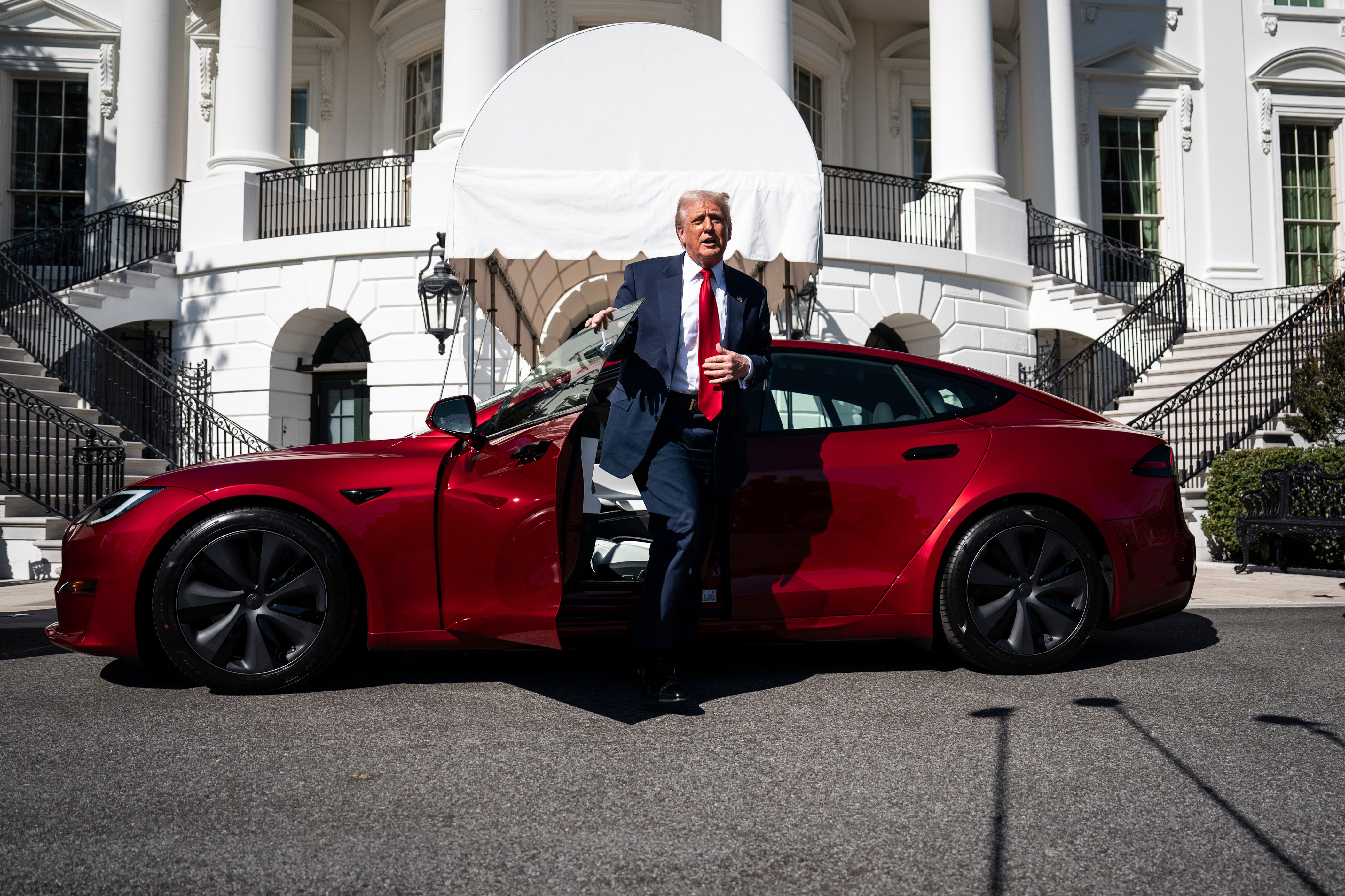 Donald Trump Reveals What’s Next For That Tesla He Bought From Elon Musk