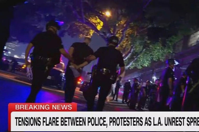 Watch the shock moment a CNN journalist is detained by cops while ...