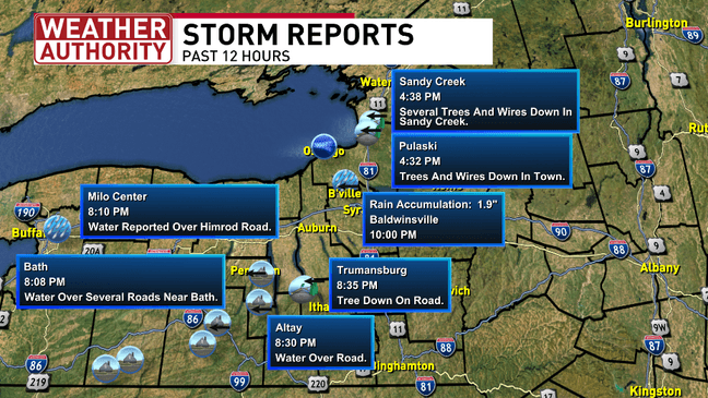 Flood Watch in effect across CNY tonight, some active Flash Flood Warnings