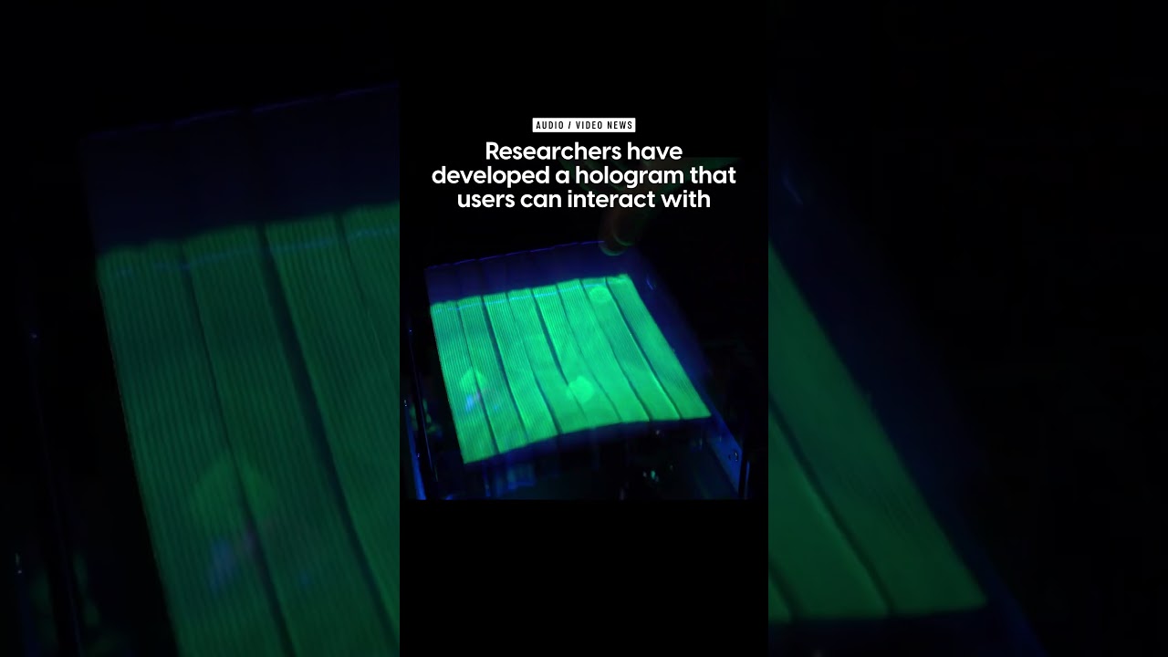 Researchers create an interactive hologram you can touch