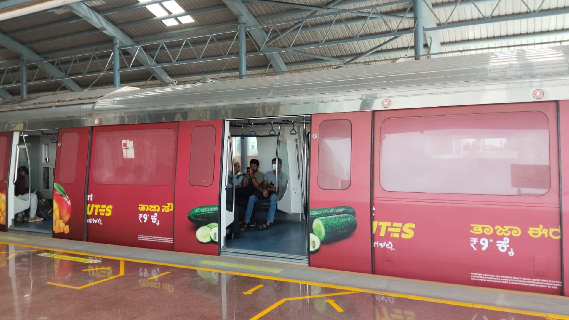 Bengaluru Metro trains wrapped in ads as BMRCL eyes new revenue stream