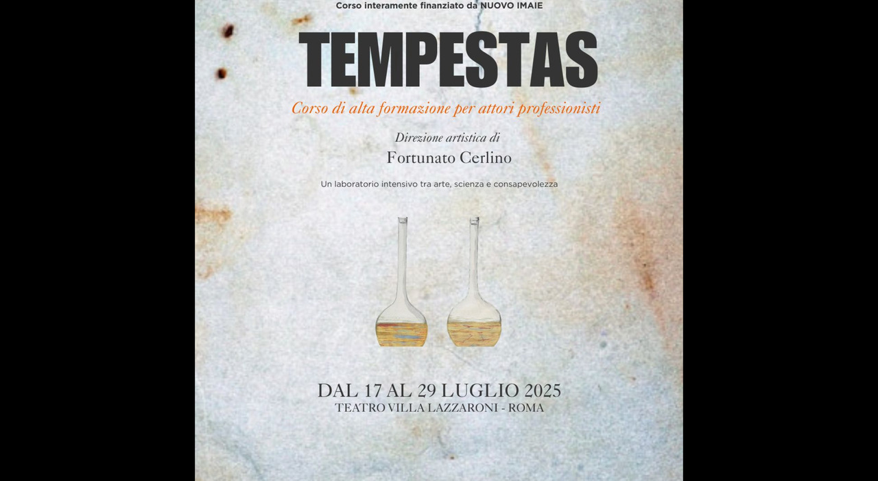 Grande opportunità per attori: al via il corso di alta formazione ...