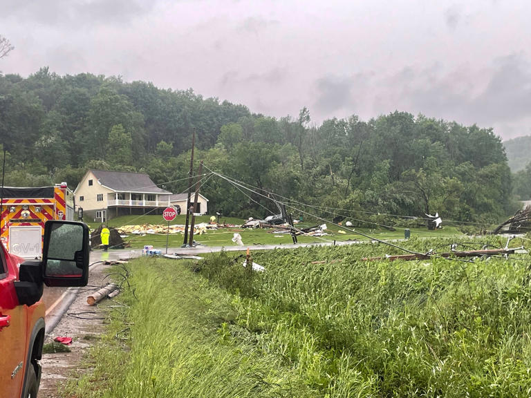PHOTOS: Apparent tornado rips through parts of Great Valley in ...
