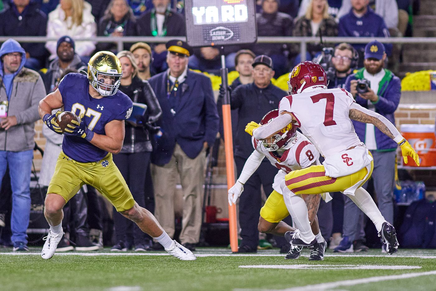 What did President Trump say to Notre Dame’s Pete Bevacqua?