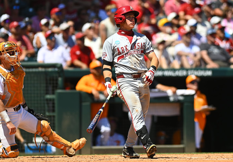 Arkansas baseball's Charles Davalan picked No. 41 by Los Angeles ...