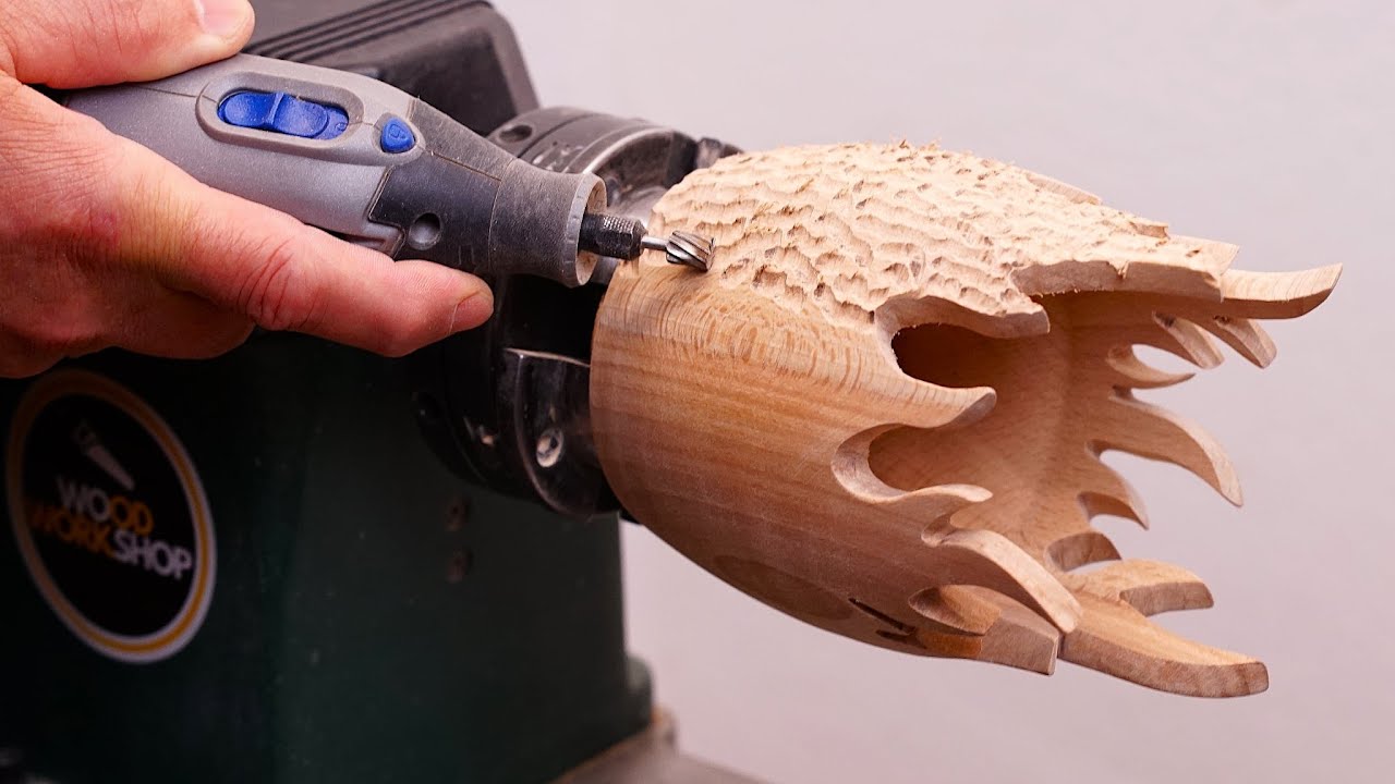 This Man Carves & Paints this Beautiful Project