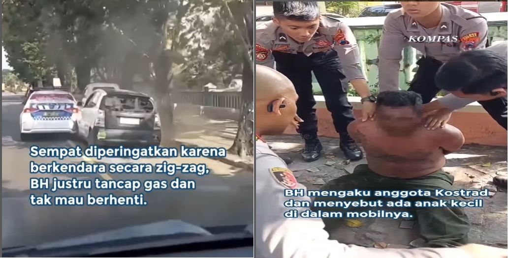 Rusuh Tabrak Patwal Naik Picanto, Borgol Polisi Putus Dua Kali Musuh ...