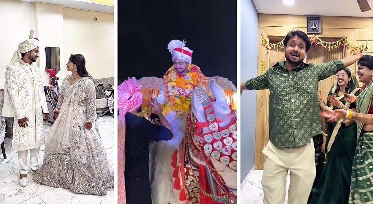 Last Few Instagram Reels Show How Happy Raja Was For His Wedding With ...