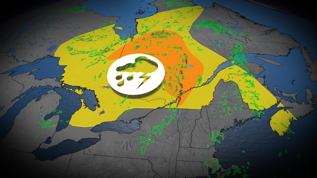 Severe storm risk bubbles up in Quebec with slight tornado chance