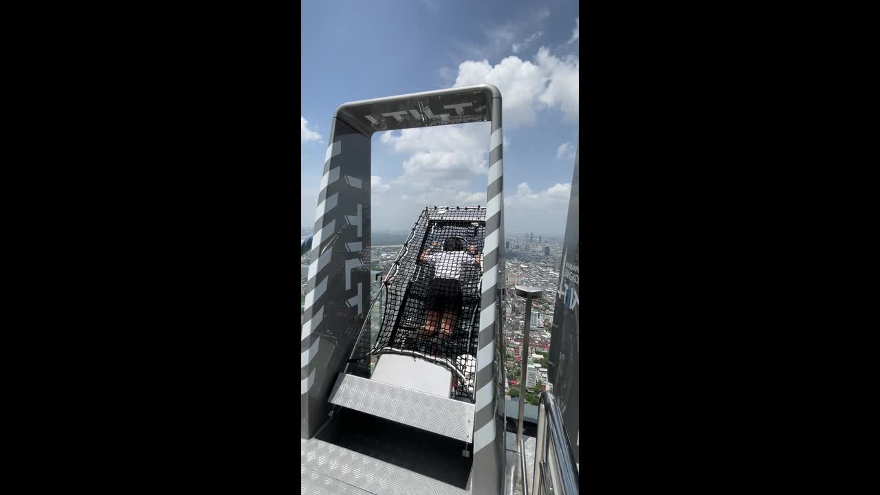 Try the world's first outdoor tilt ride 1,000ft above Bangkok