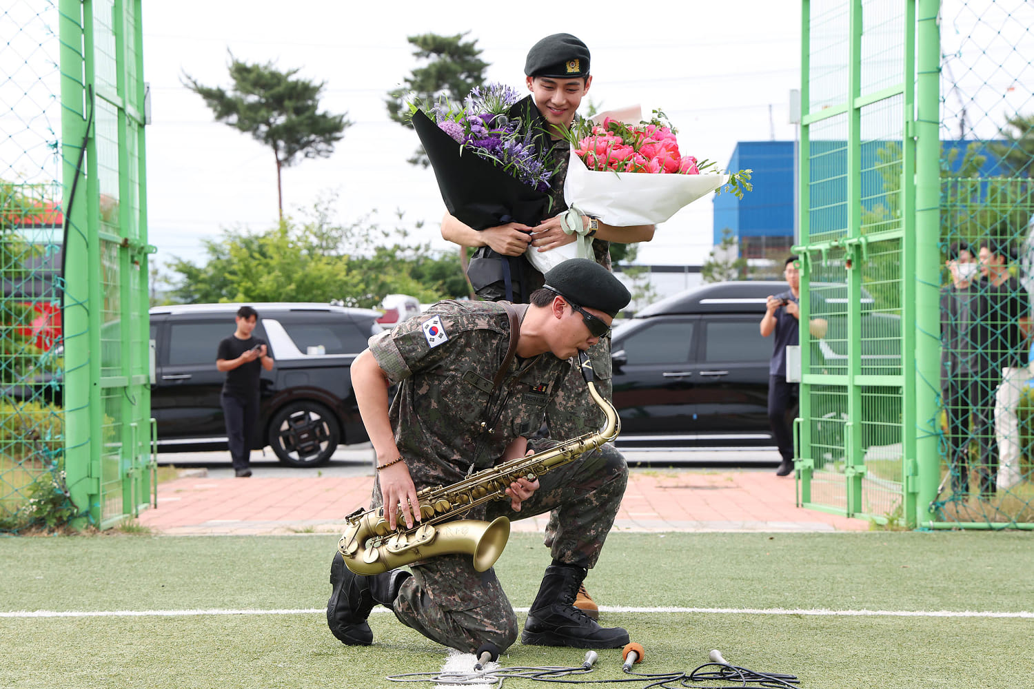 BTS members RM and V complete mandatory military service as K-pop group ...