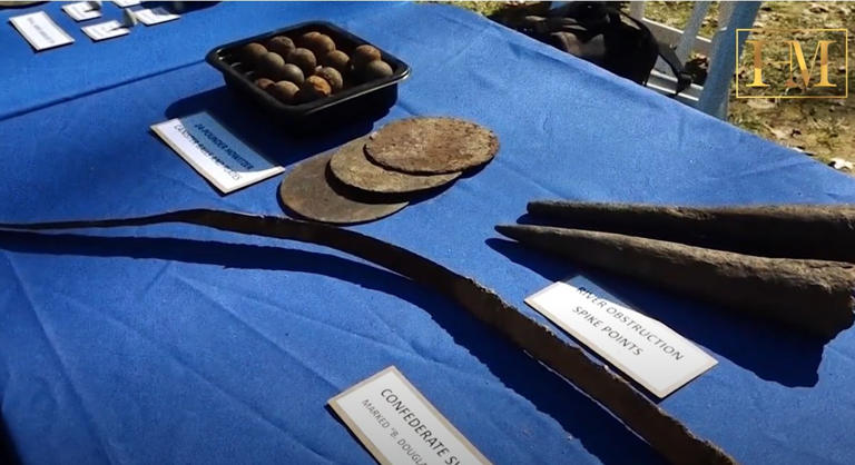 Archaeologists discovered a buried arsenal of US Civil War weapons ...