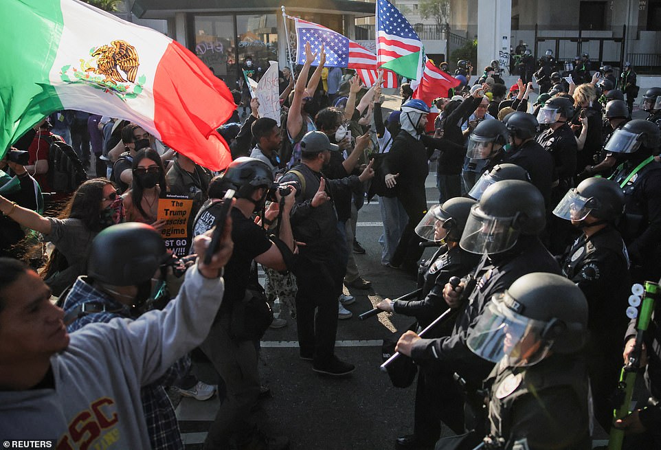 At least 700 Marines deployed to riot-torn Los Angeles