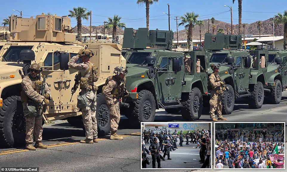 At least 700 Marines deployed to riot-torn Los Angeles