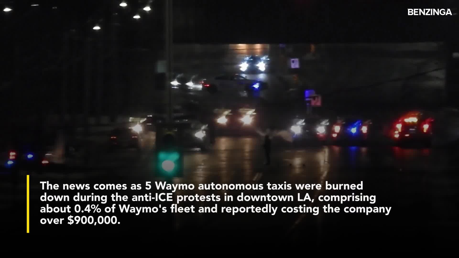 Tesla Robotaxi Rival Waymo Suspends Services In Downtown LA Following ...