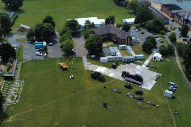 New drone images show IW Festival 2025 site taking shape